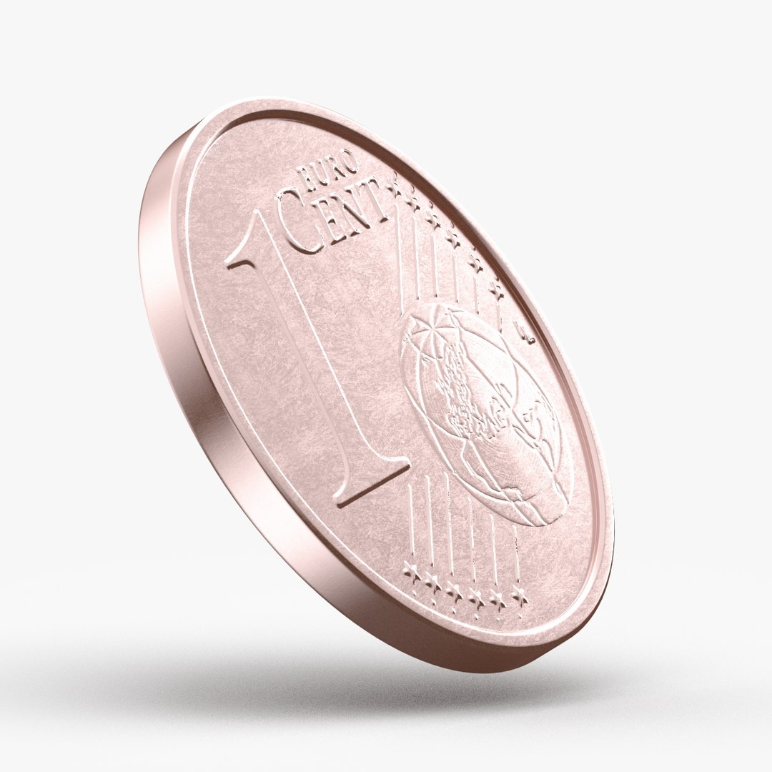 3d euro cent model