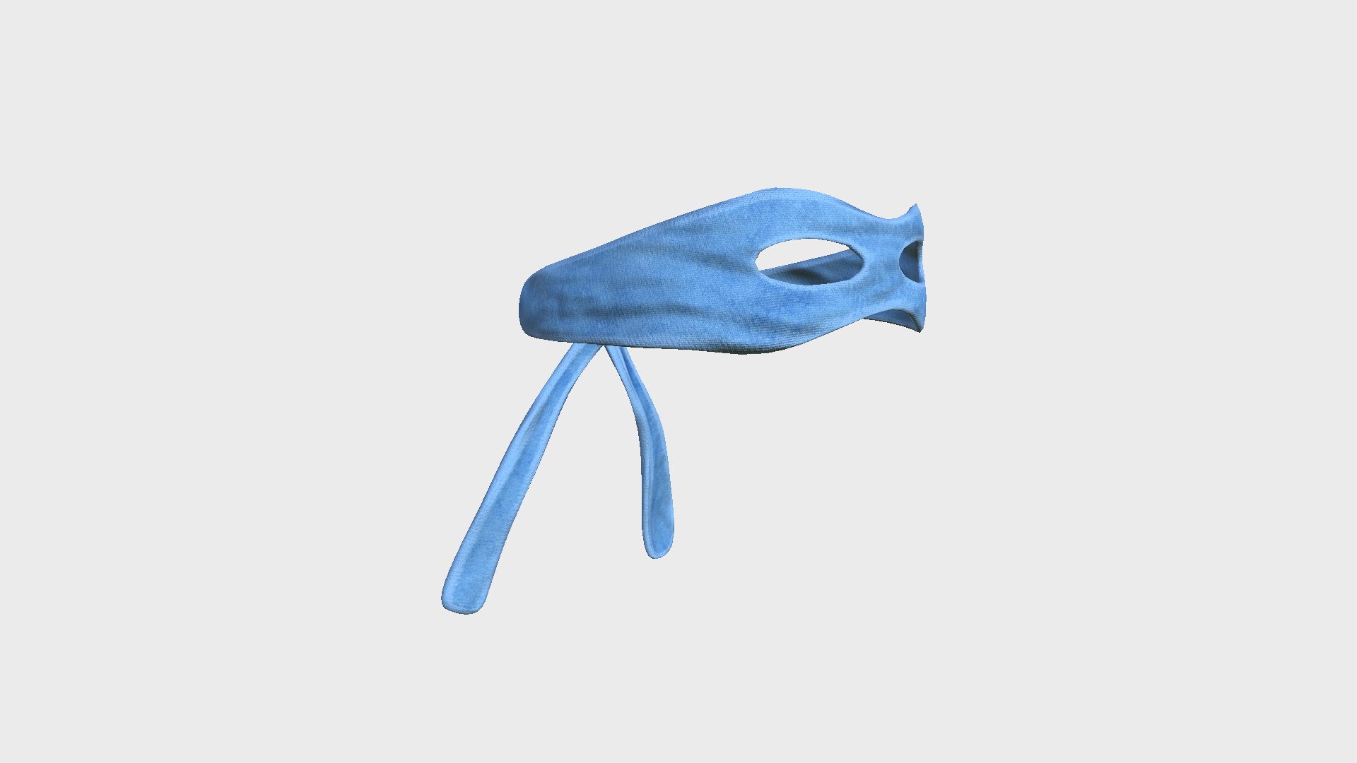 3D Turtle Ninja Mask 01 Blue - Bandana Character Design Model ...