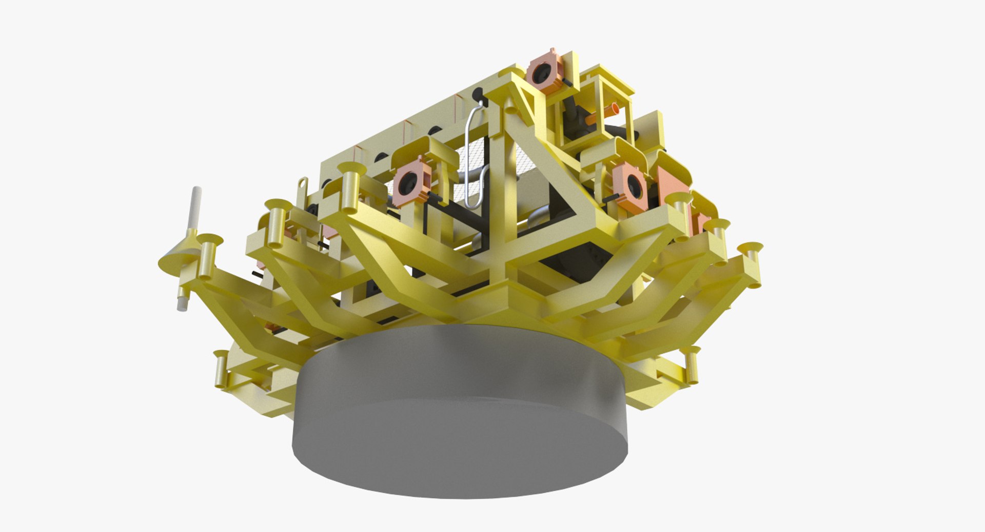 3d model subsea cluster manifold