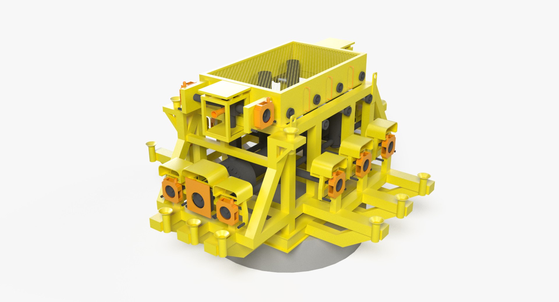 3d model subsea cluster manifold