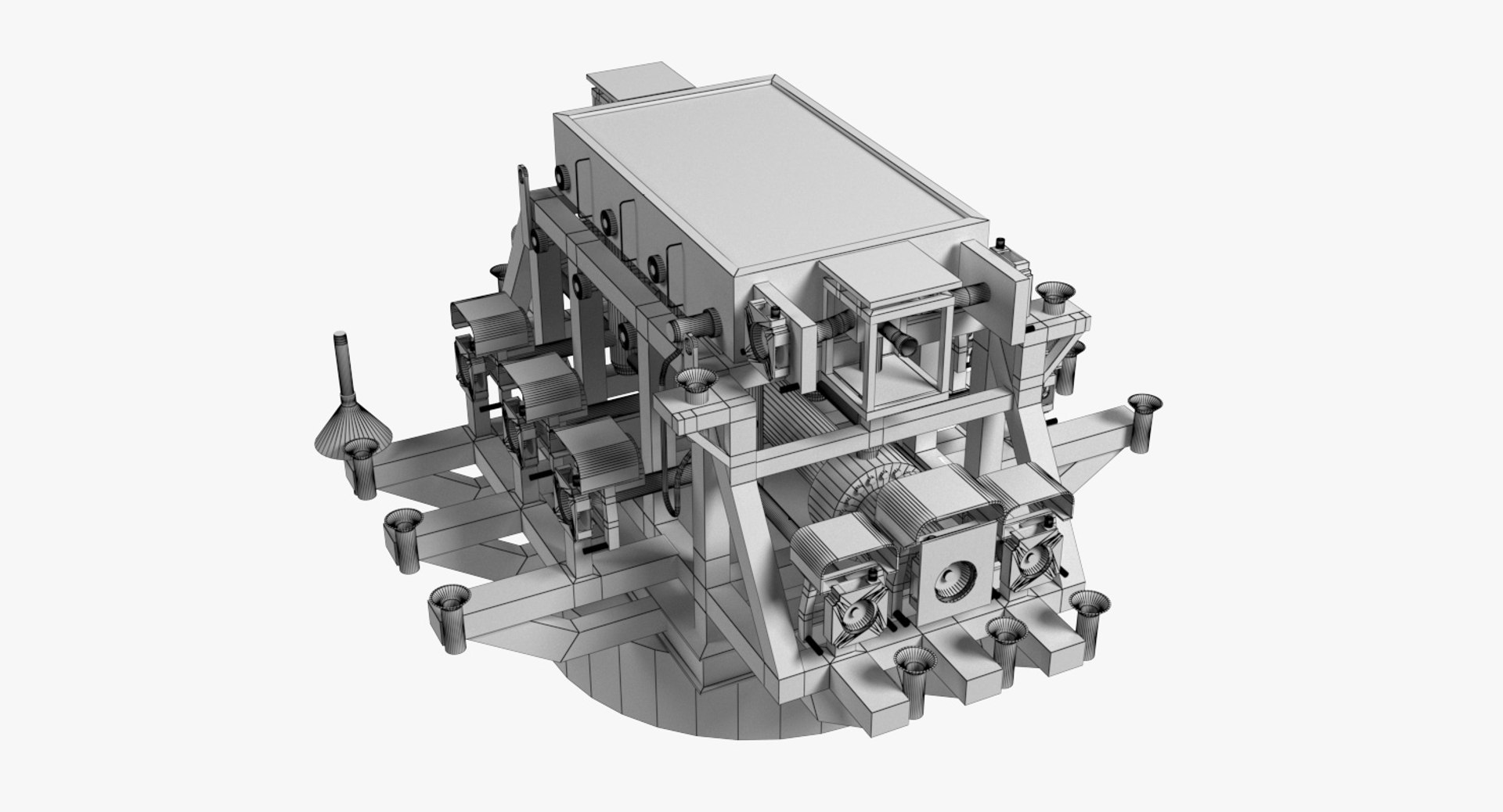 3d model subsea cluster manifold