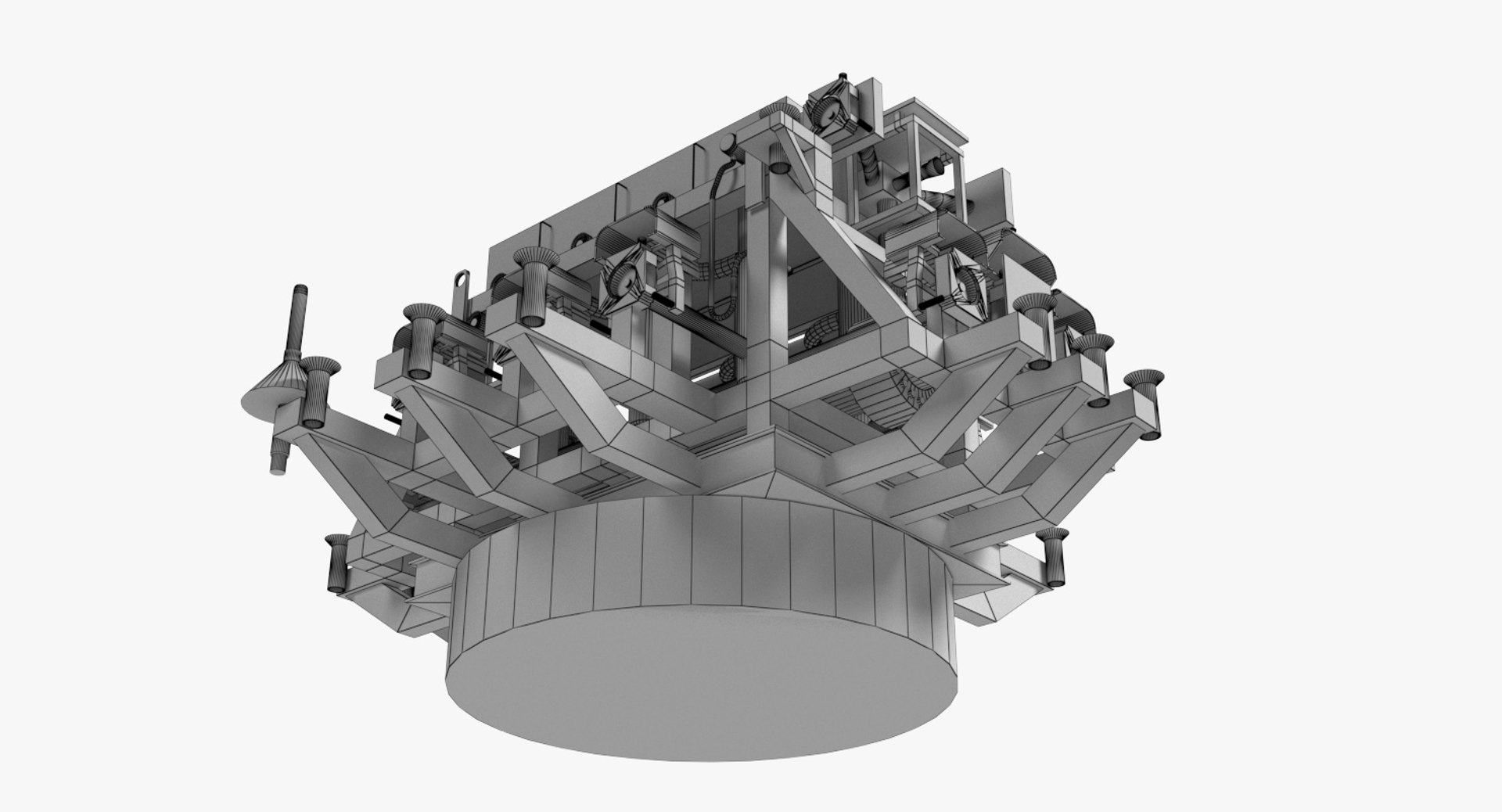 3d model subsea cluster manifold