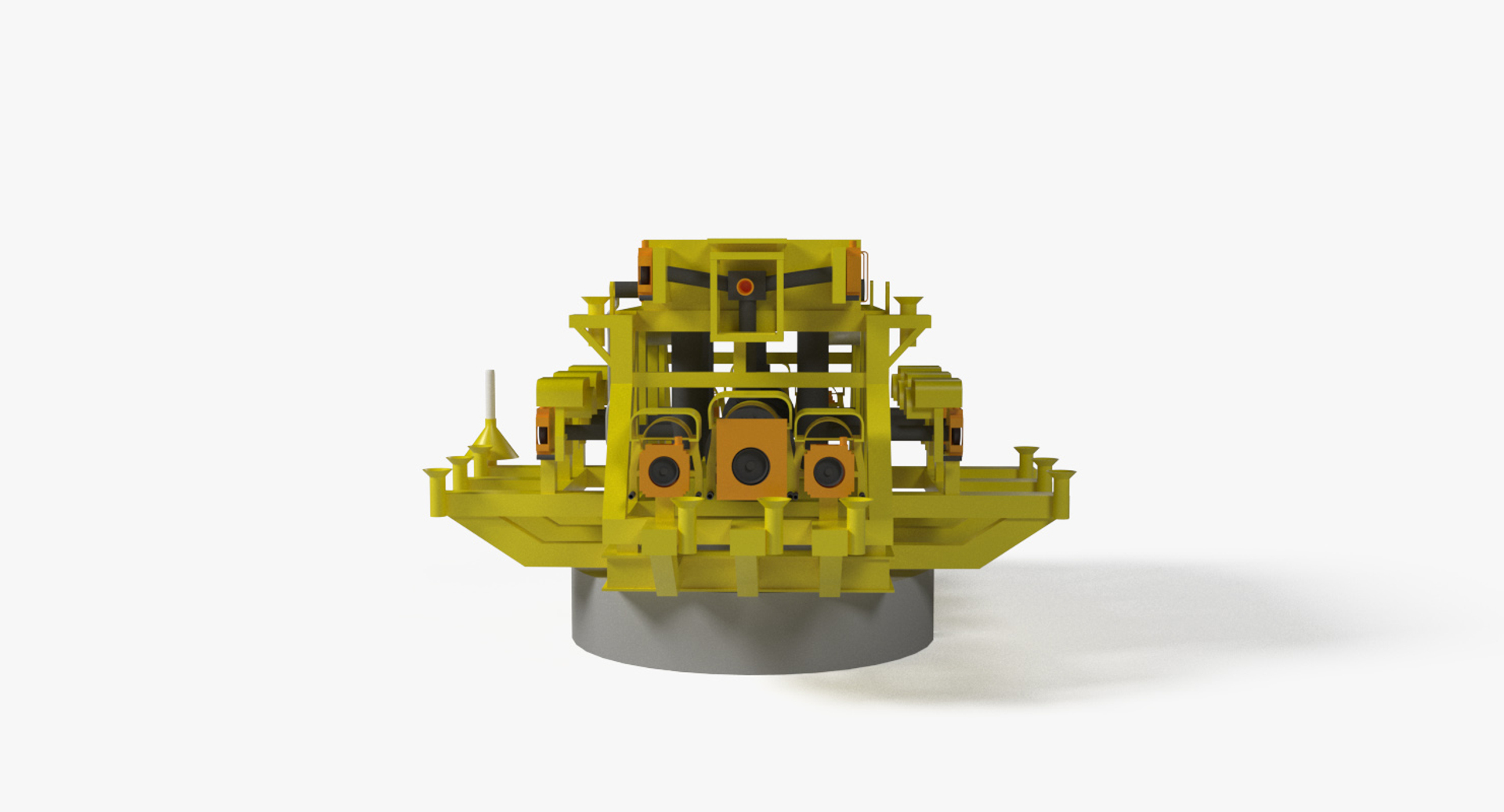 3d model subsea cluster manifold