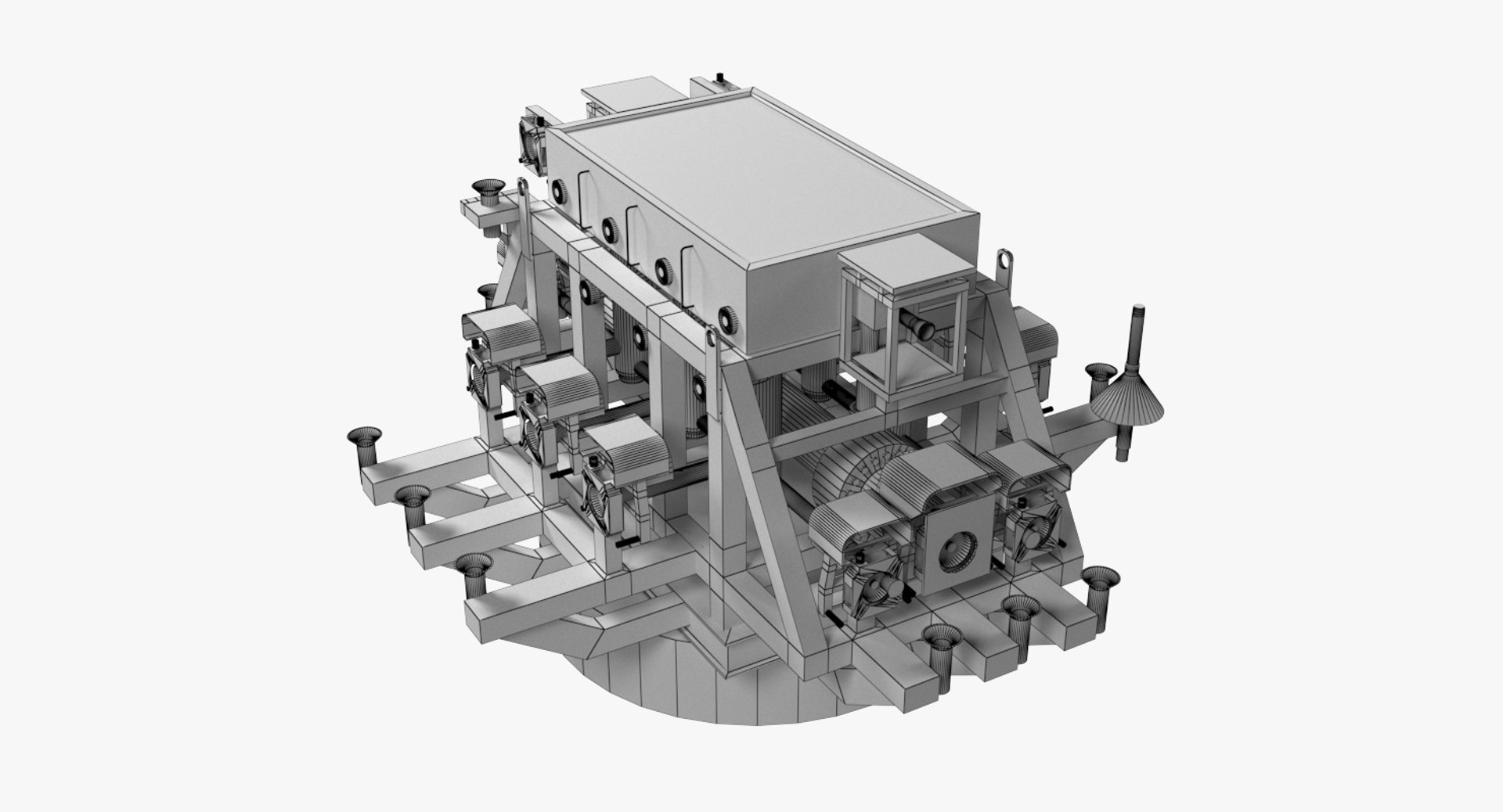 3d model subsea cluster manifold