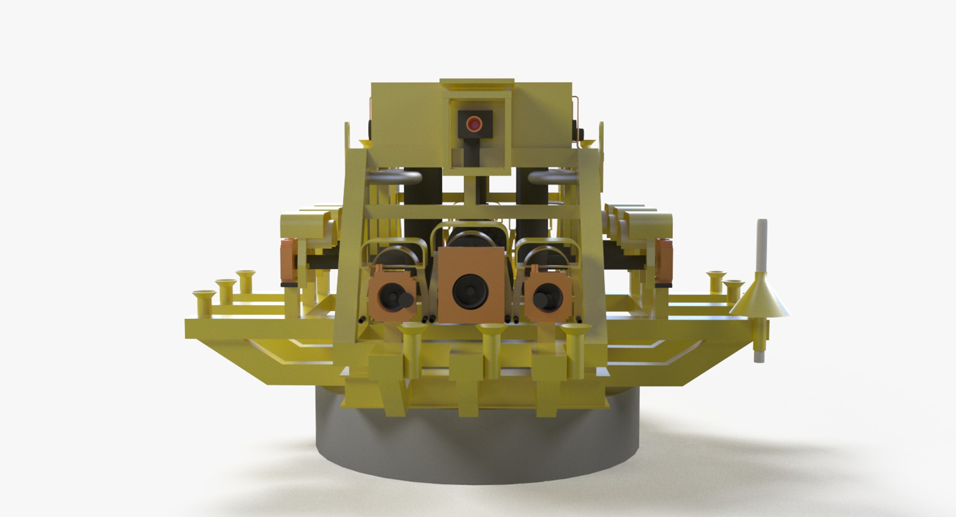 3d model subsea cluster manifold
