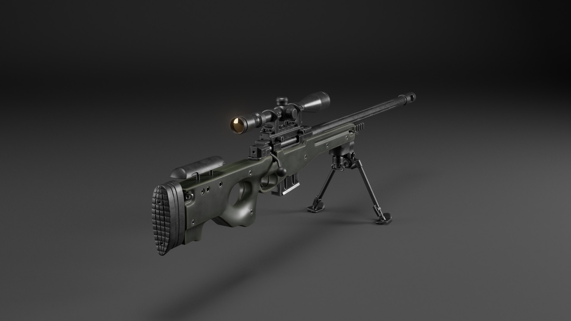 Awp sniper rifle 3D model - TurboSquid 1578382