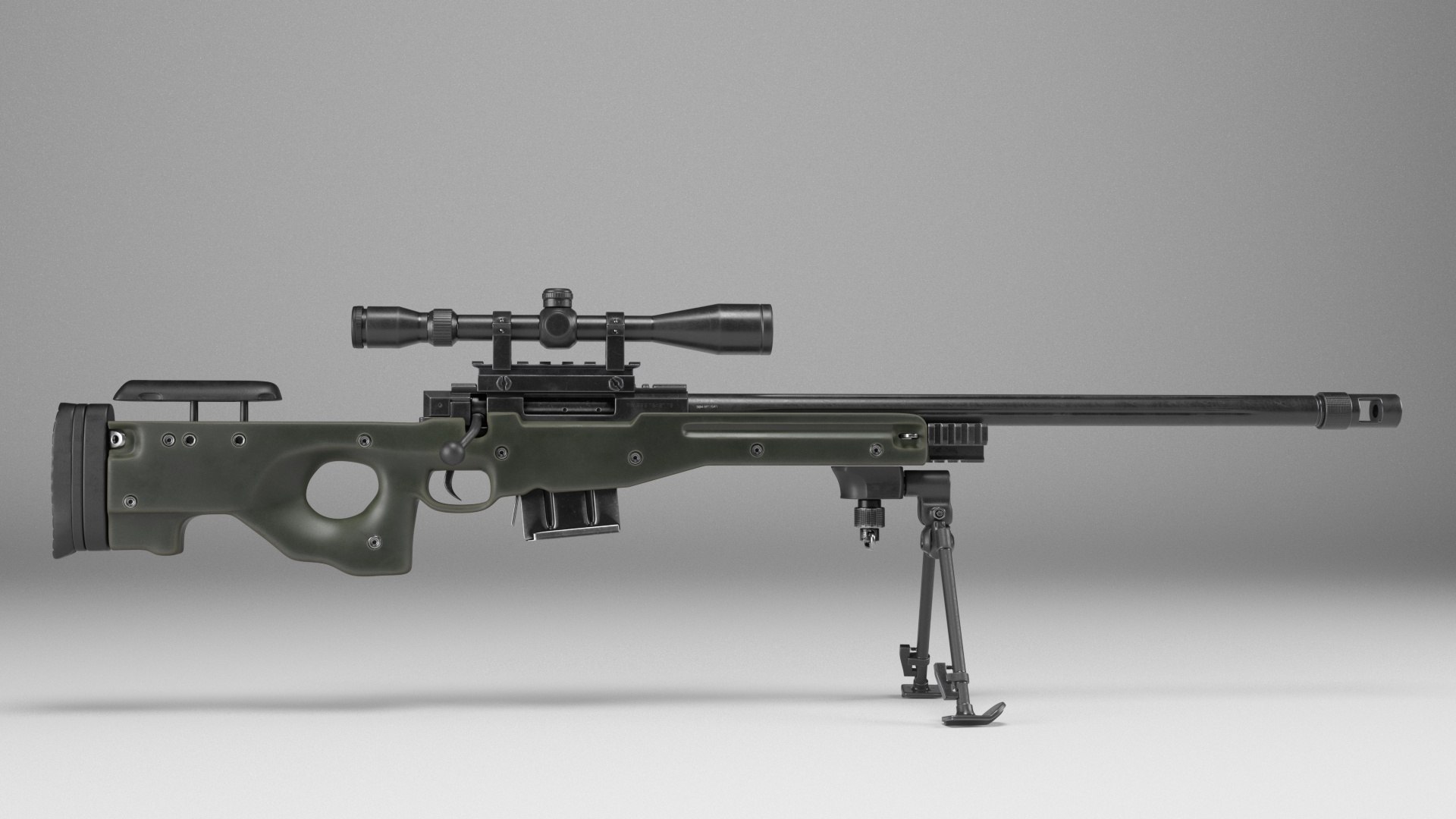 Awp Sniper Rifle 3D Model - TurboSquid 1578382