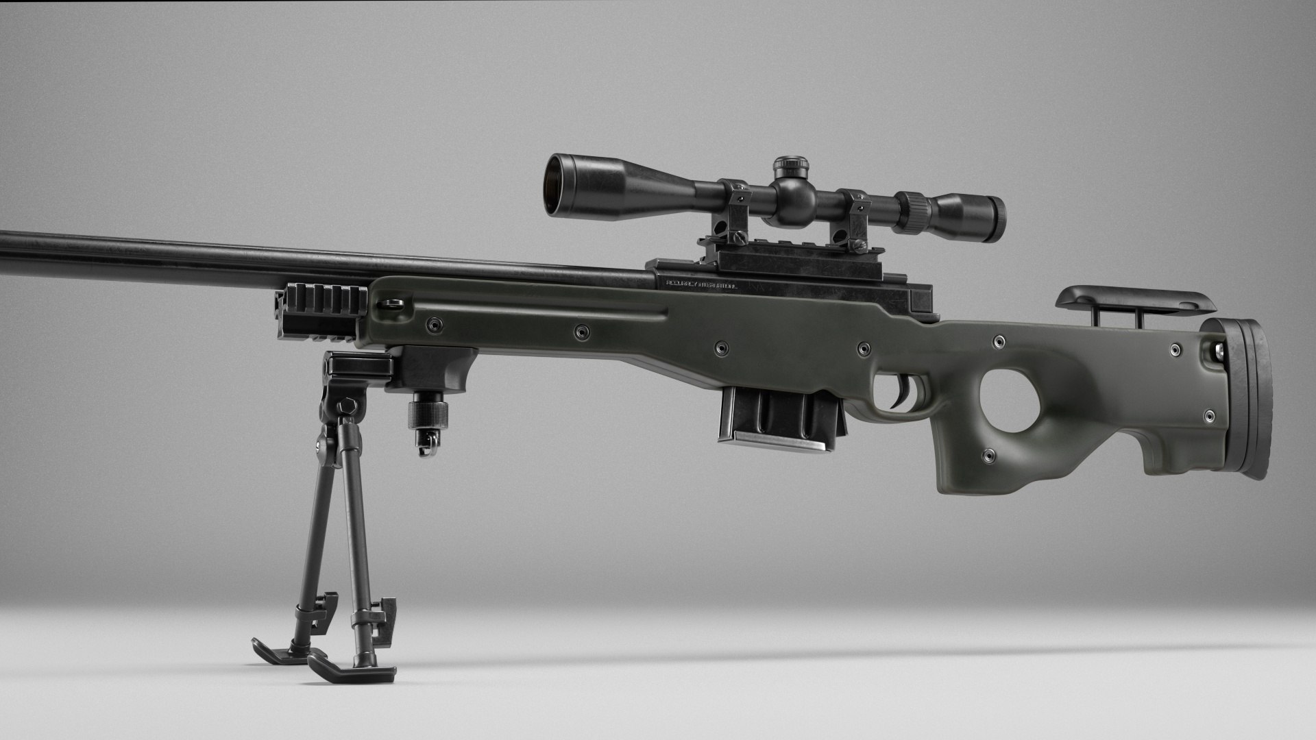 Awp Sniper Rifle 3D Model - TurboSquid 1578382