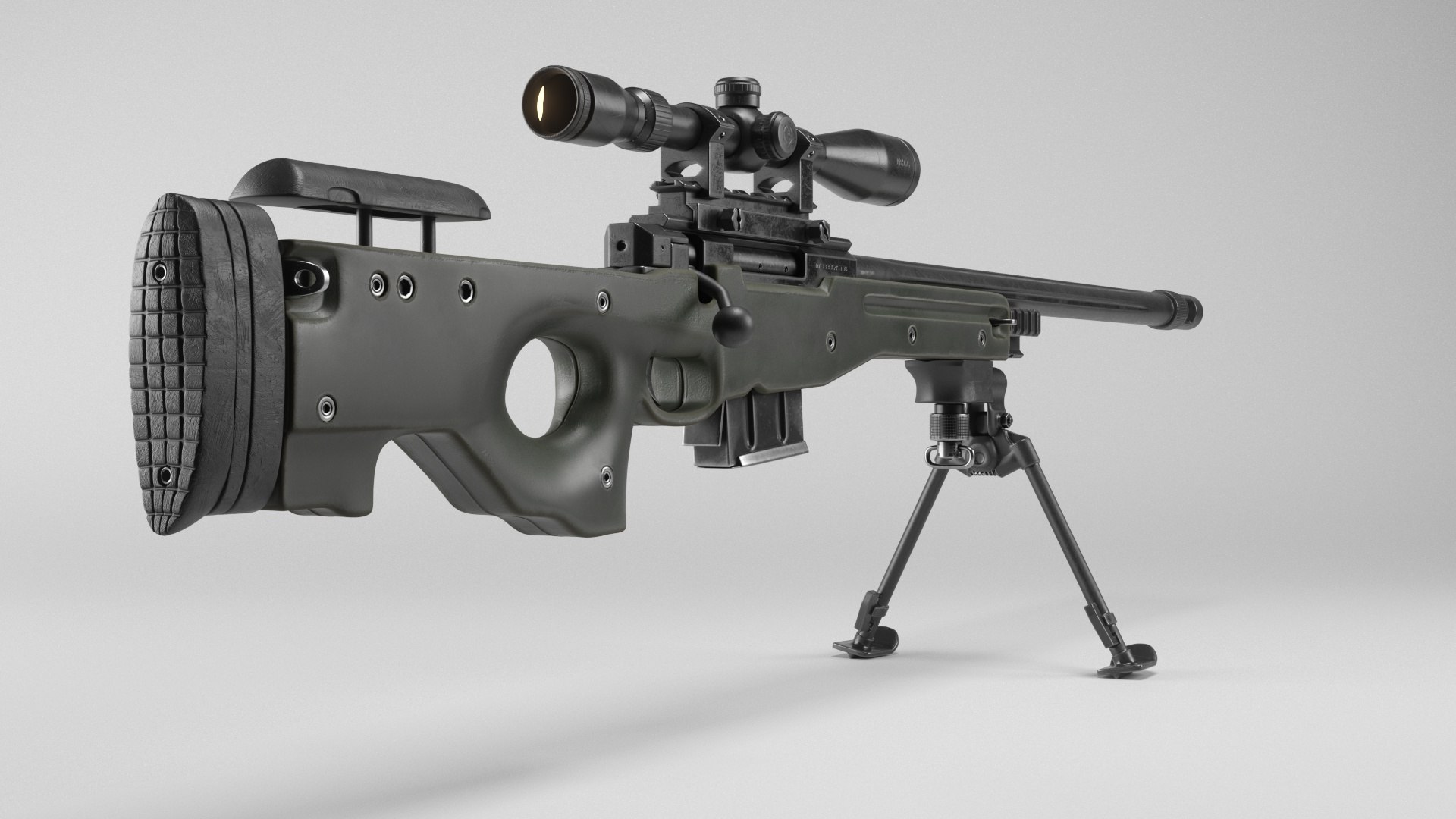 Awp sniper rifle 3D model - TurboSquid 1578382