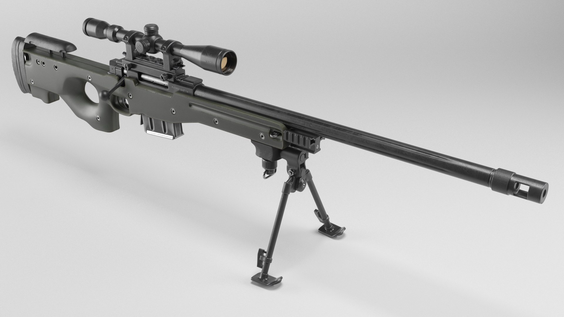 Awp Sniper Rifle 3D Model - TurboSquid 1578382