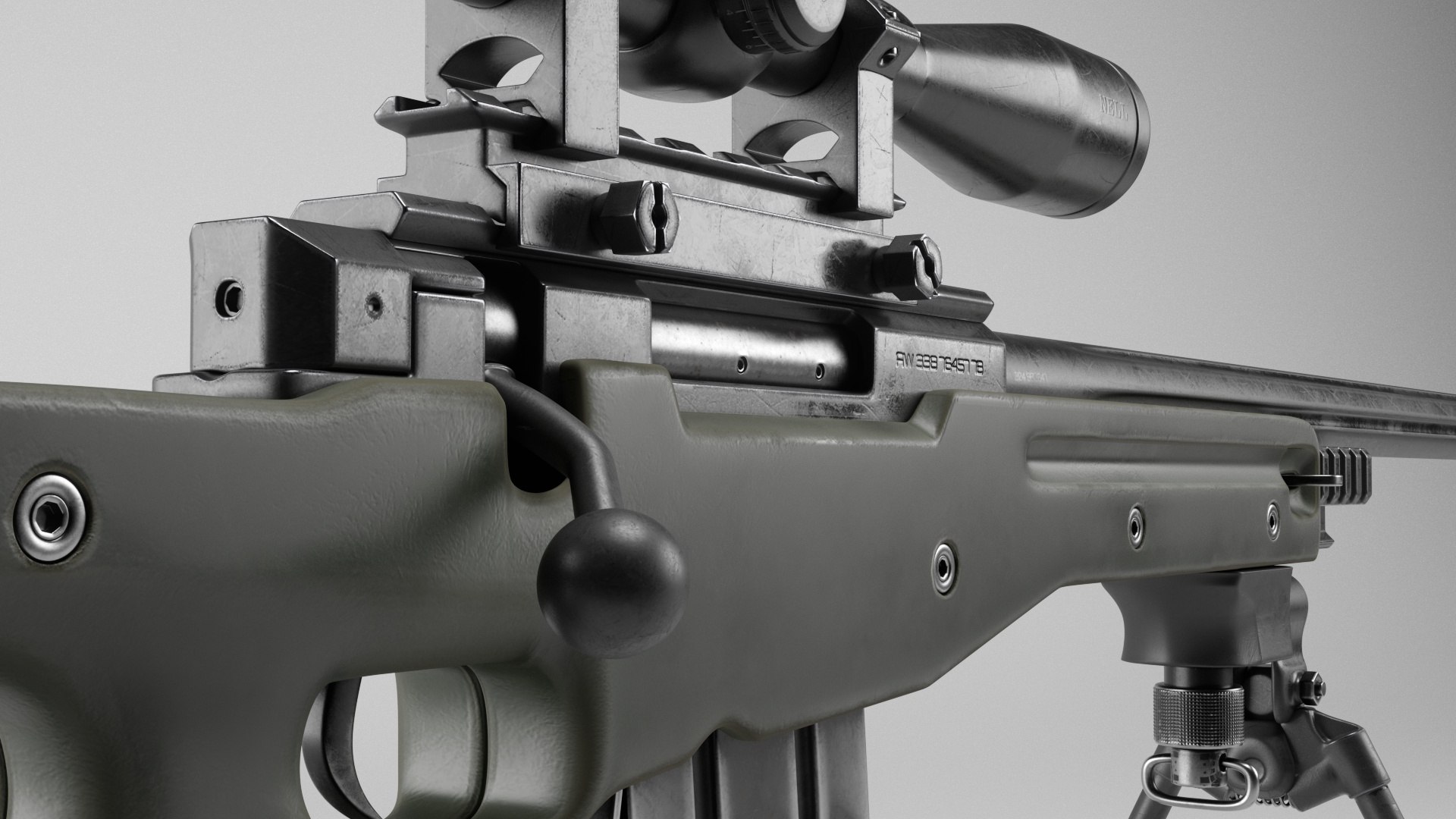 Awp Sniper Rifle 3D Model - TurboSquid 1578382