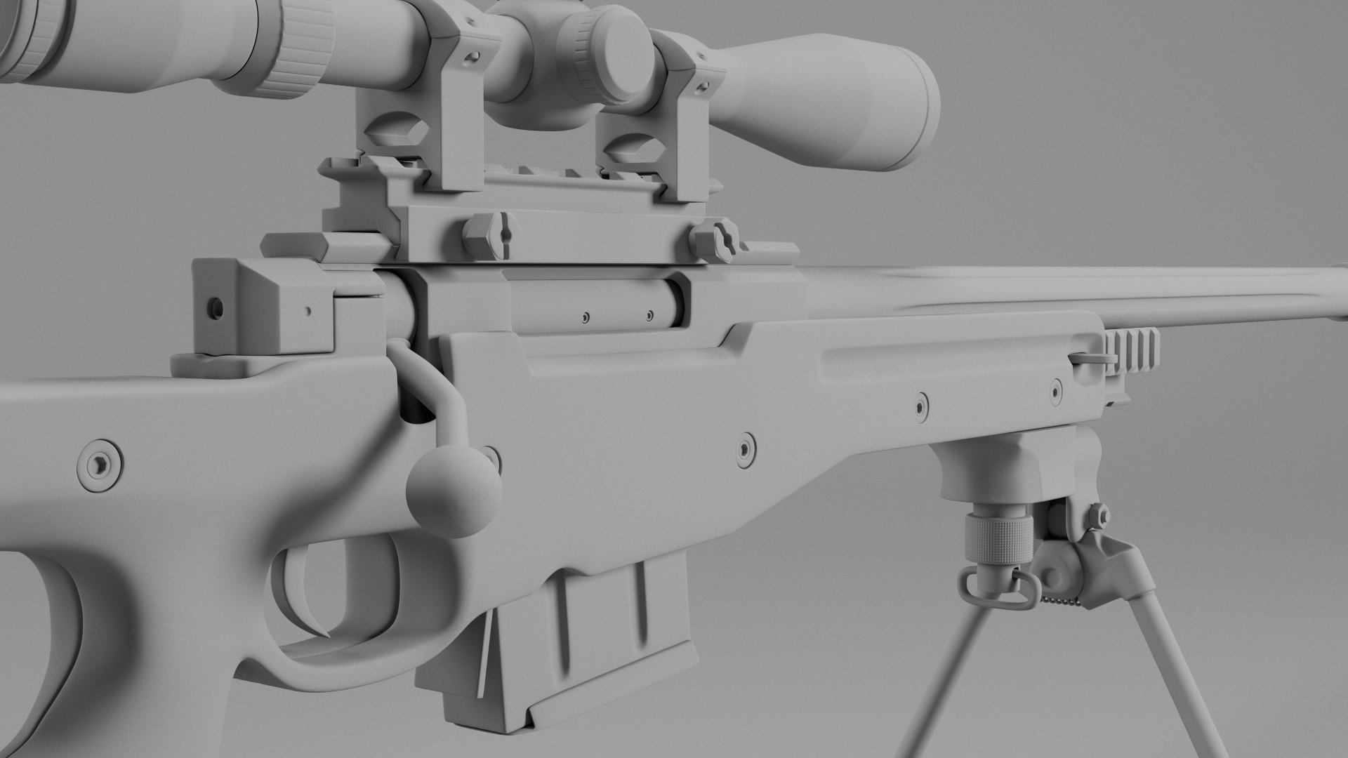 Awp Sniper Rifle 3D Model - TurboSquid 1578382