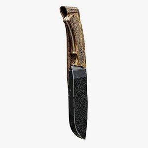 Low Poly Hunting Knife 3D Models For Download | TurboSquid