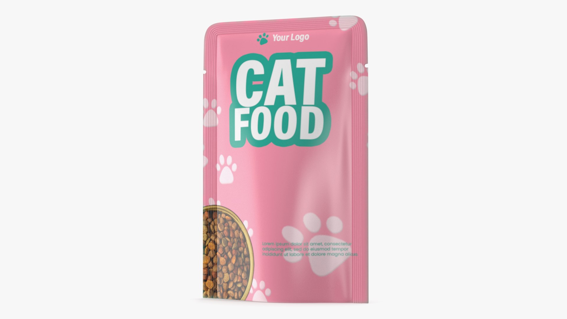3D Cat Food Pouch Mockup - TurboSquid 2105084