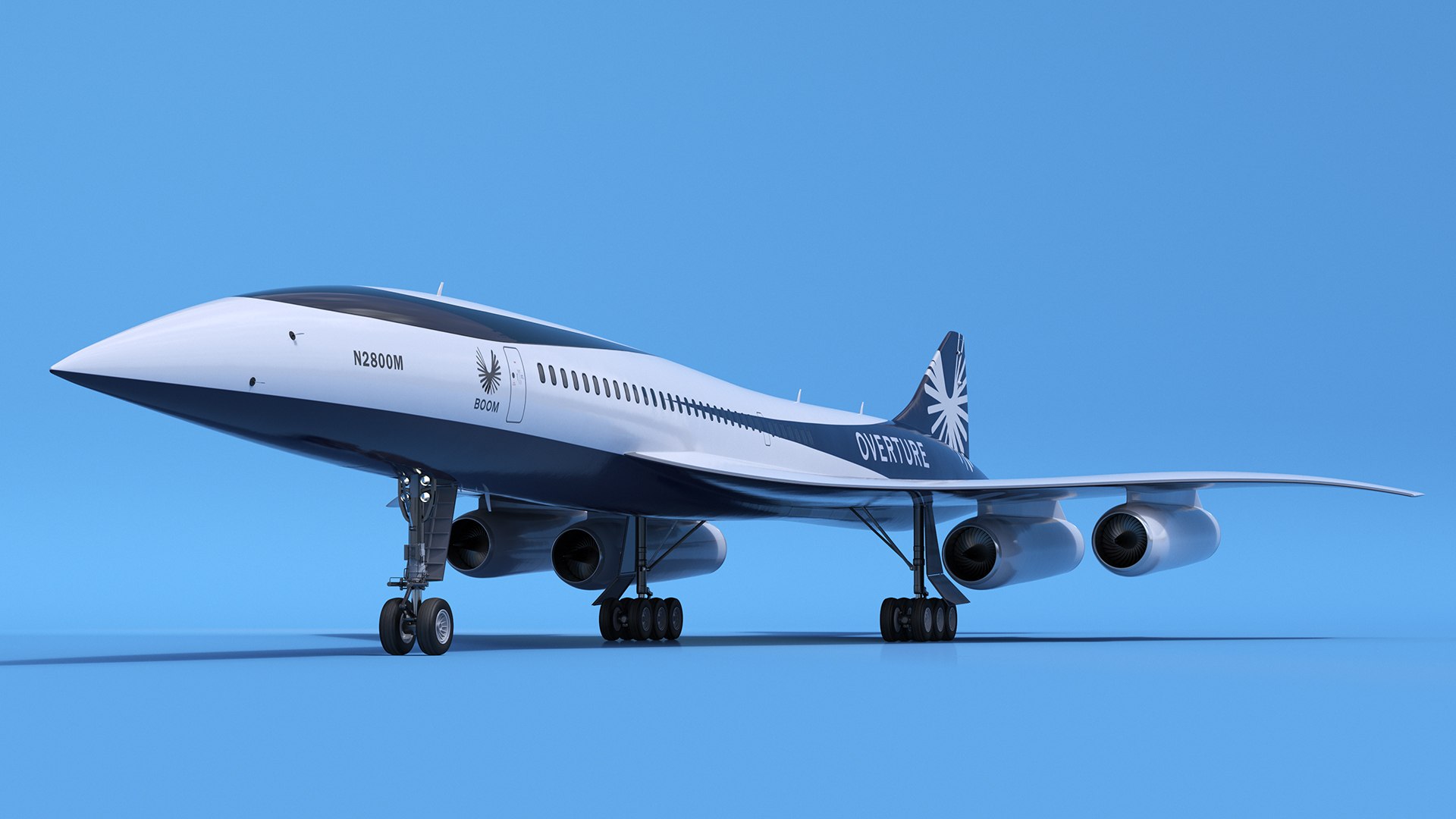 3D Overture Supersonic Jet Aircraft Rigged For Cinema 4D Model ...