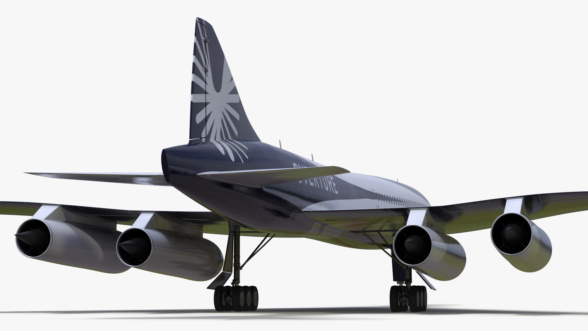 3D Overture Supersonic Jet Aircraft Rigged For Cinema 4D Model ...