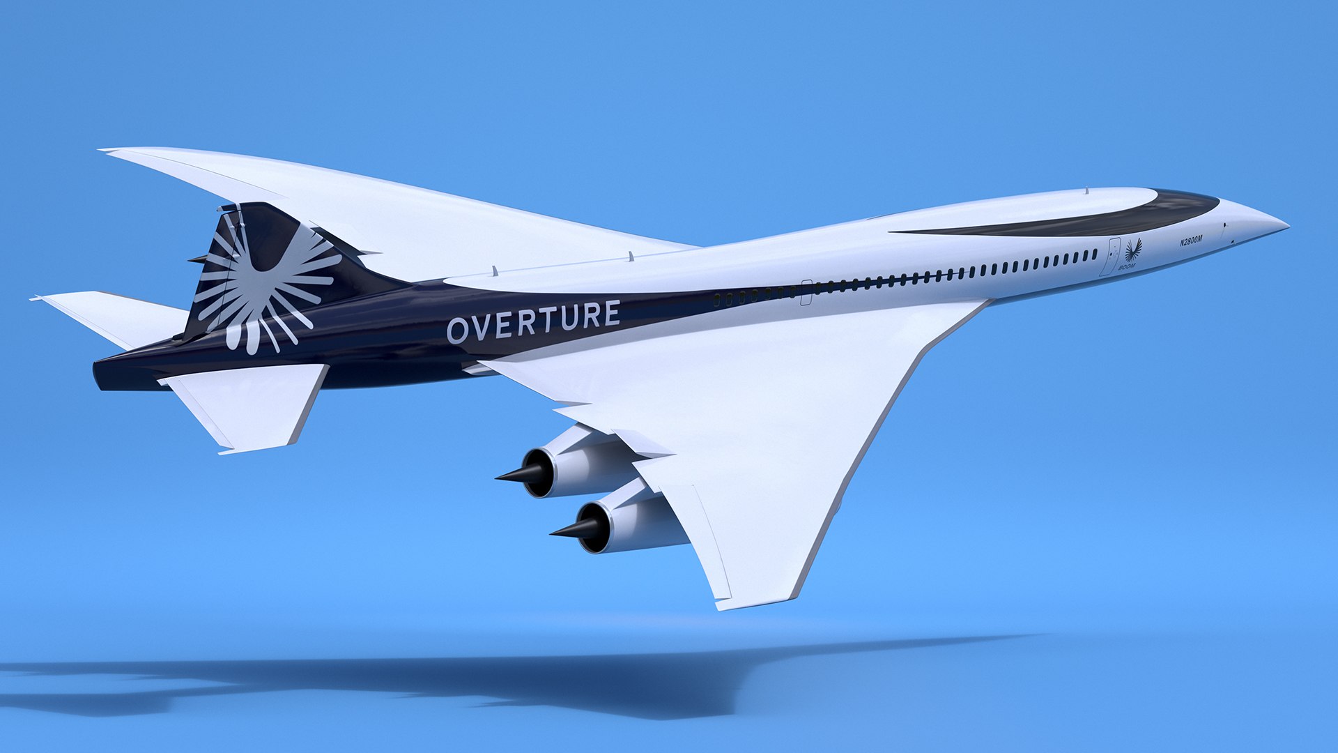 3D Overture Supersonic Jet Aircraft Rigged For Cinema 4D Model ...