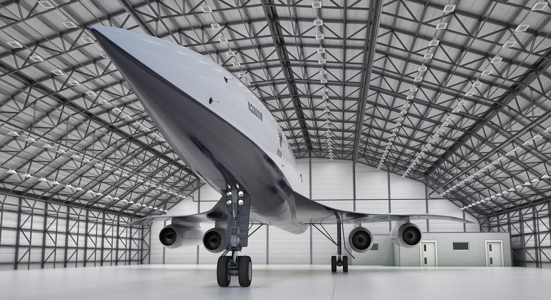 3D Overture Supersonic Jet Aircraft Rigged For Cinema 4D Model ...