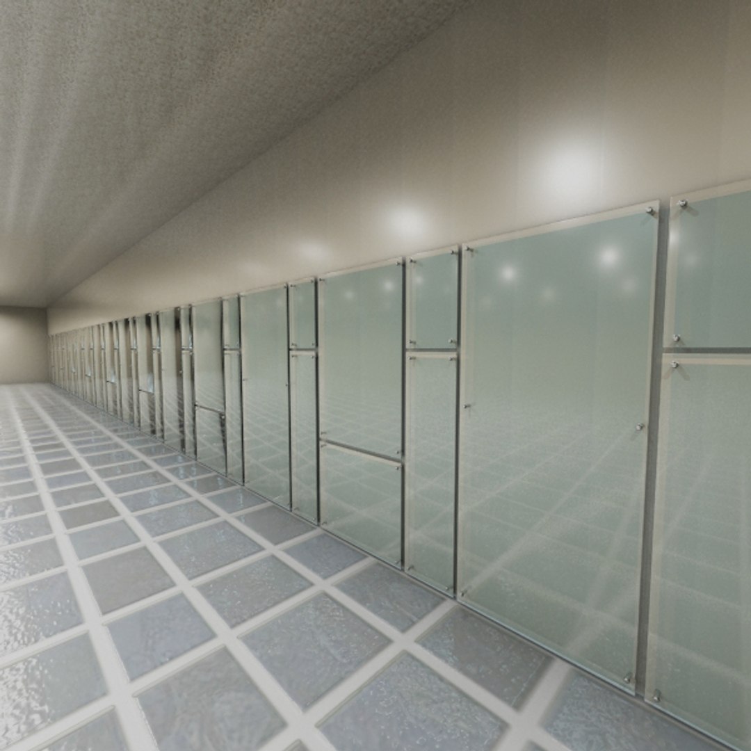 Glass Wall Panel 3d Model