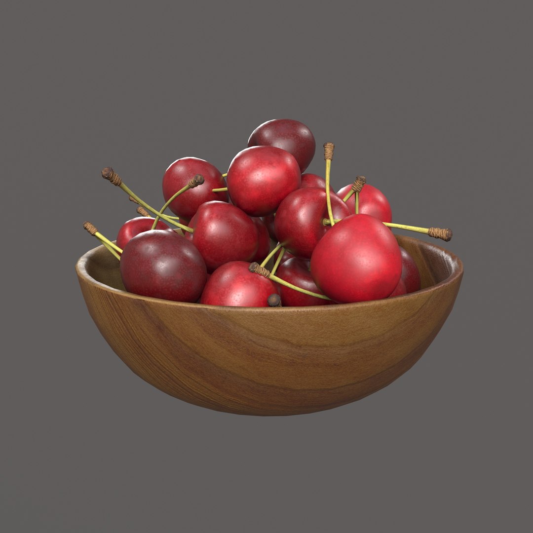 3D Cherry Cake With Chocolate - TurboSquid 2109645