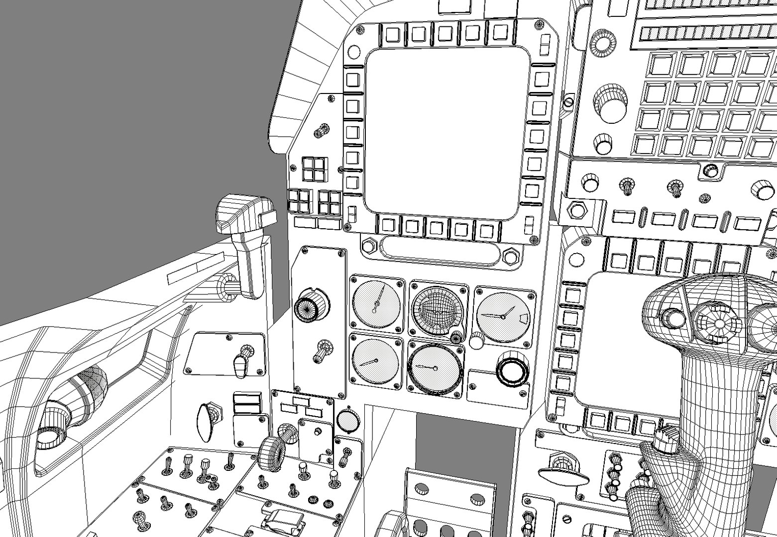 3d Model F-15e Cockpit