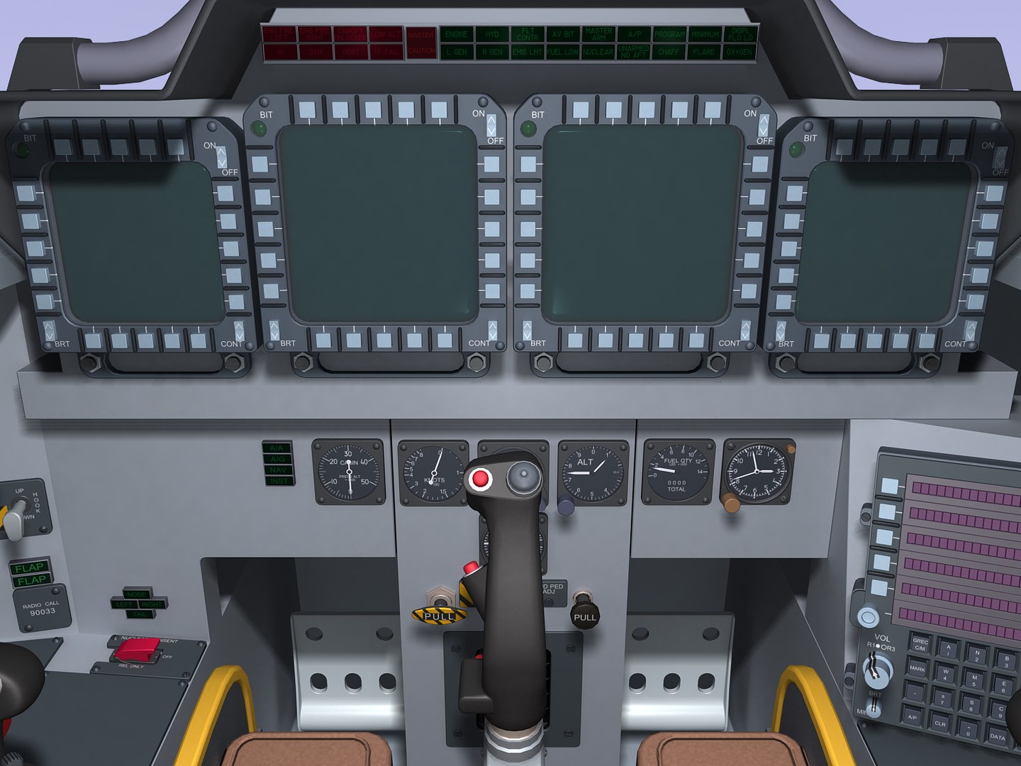 3d Model F-15e Cockpit