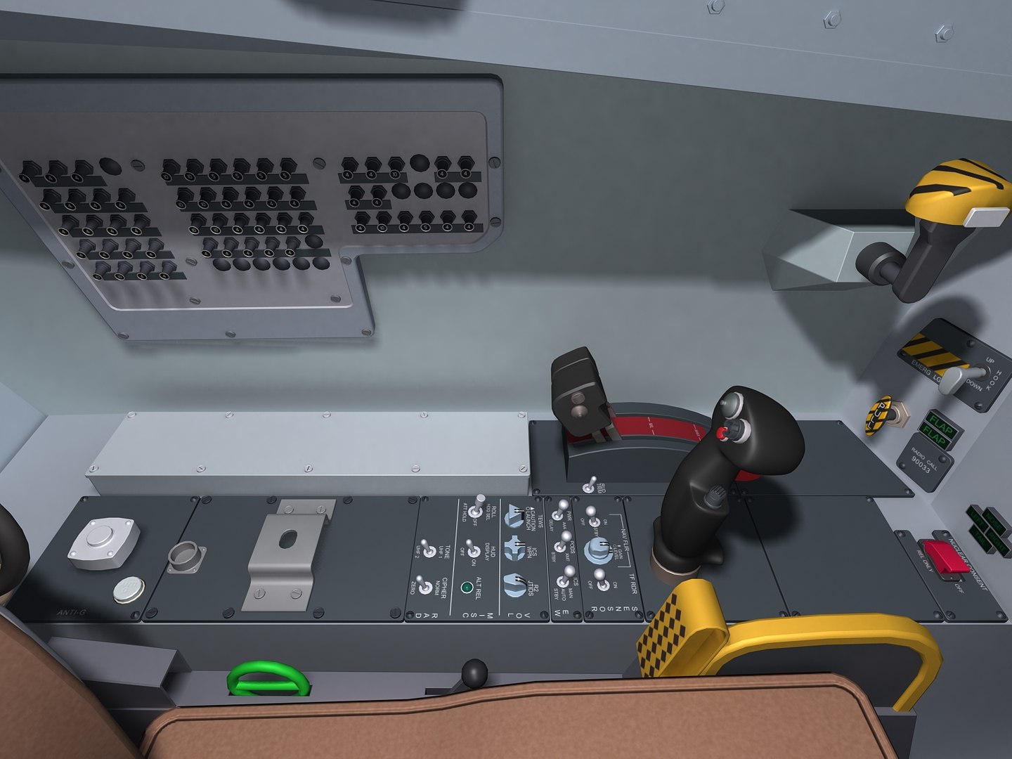 3d Model F-15e Cockpit