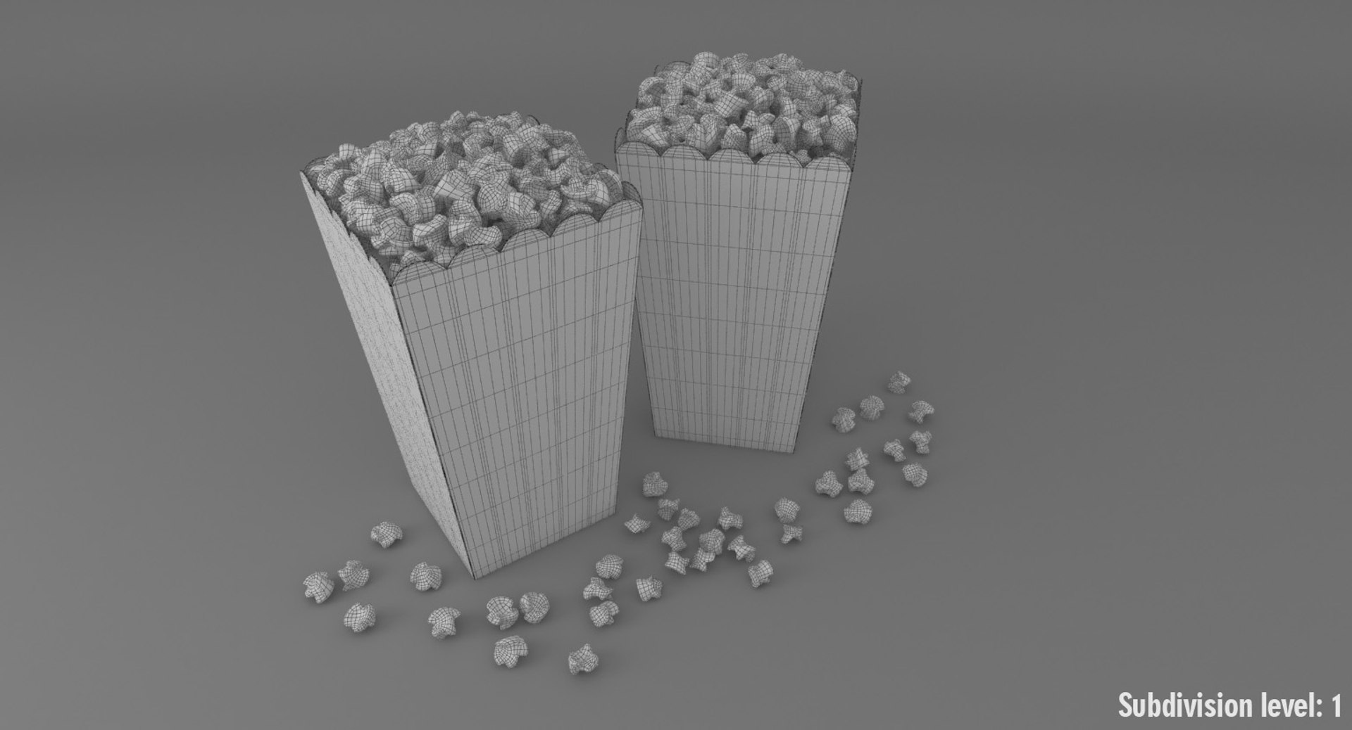 Popcorns boxes 3D model - TurboSquid 1361469