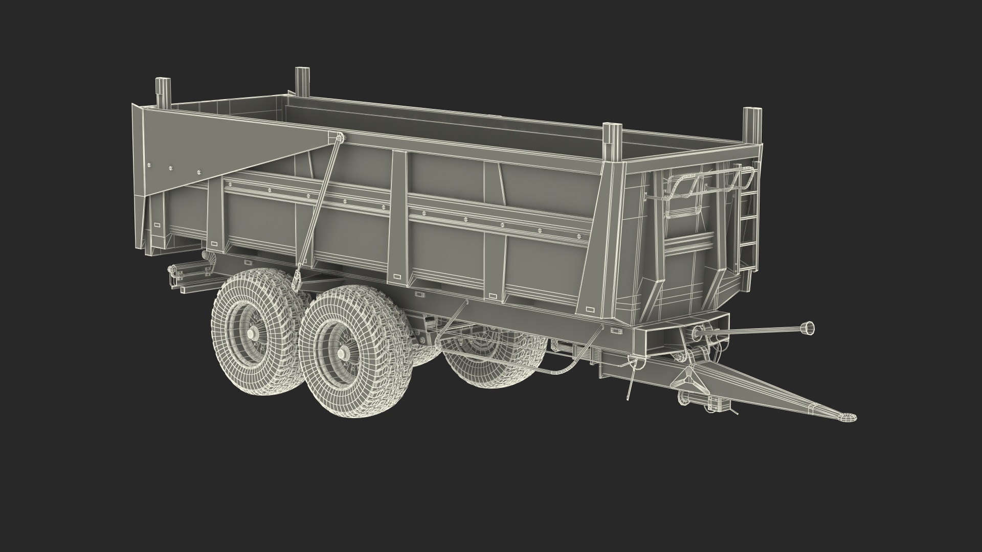 3D Body Tipper Trailer Clean - TurboSquid 1583600