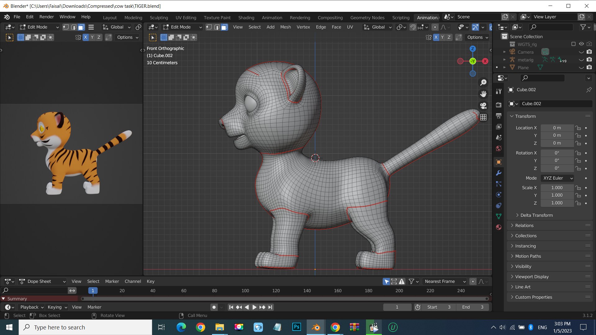 3D Cartoon Tiger Model - TurboSquid 2009971