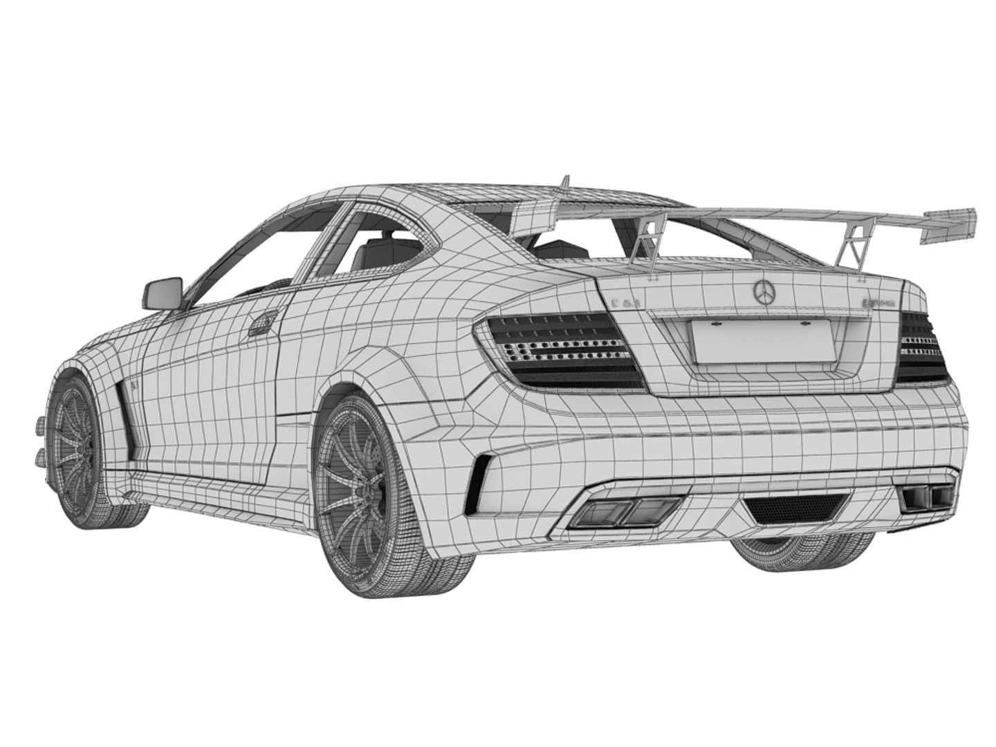 3d mercedes-benz c63 amg