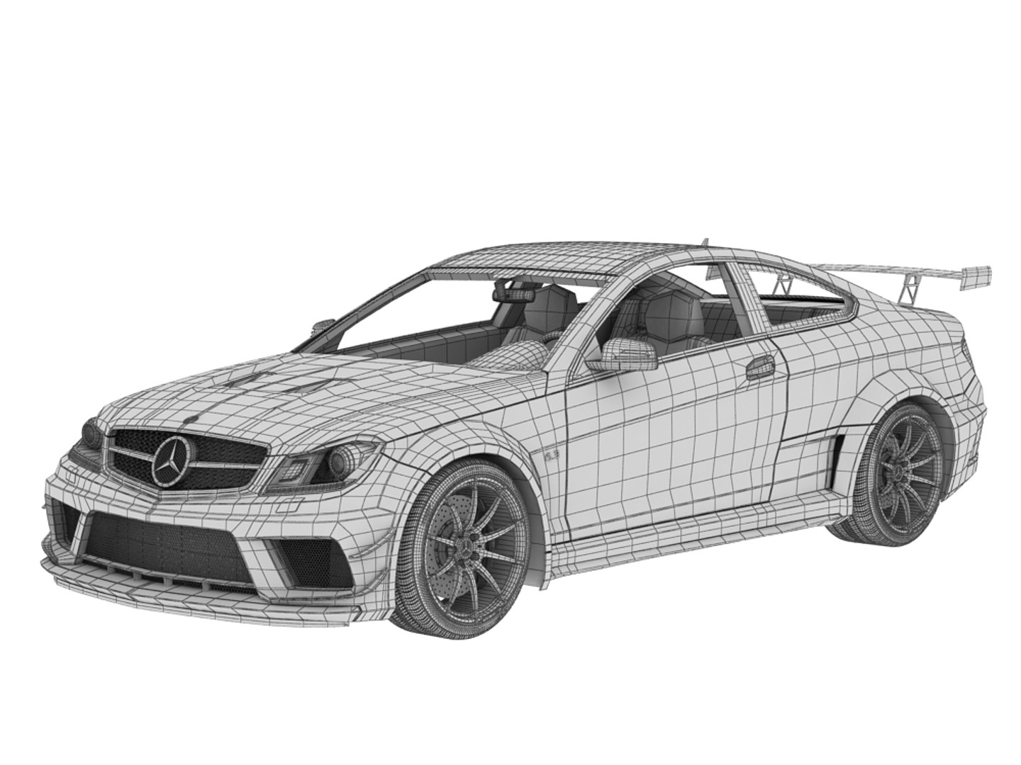 3d mercedes-benz c63 amg