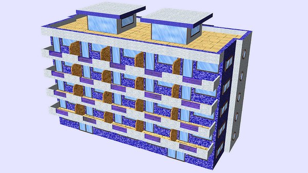 3D house 003 apartment building model - TurboSquid 1708647