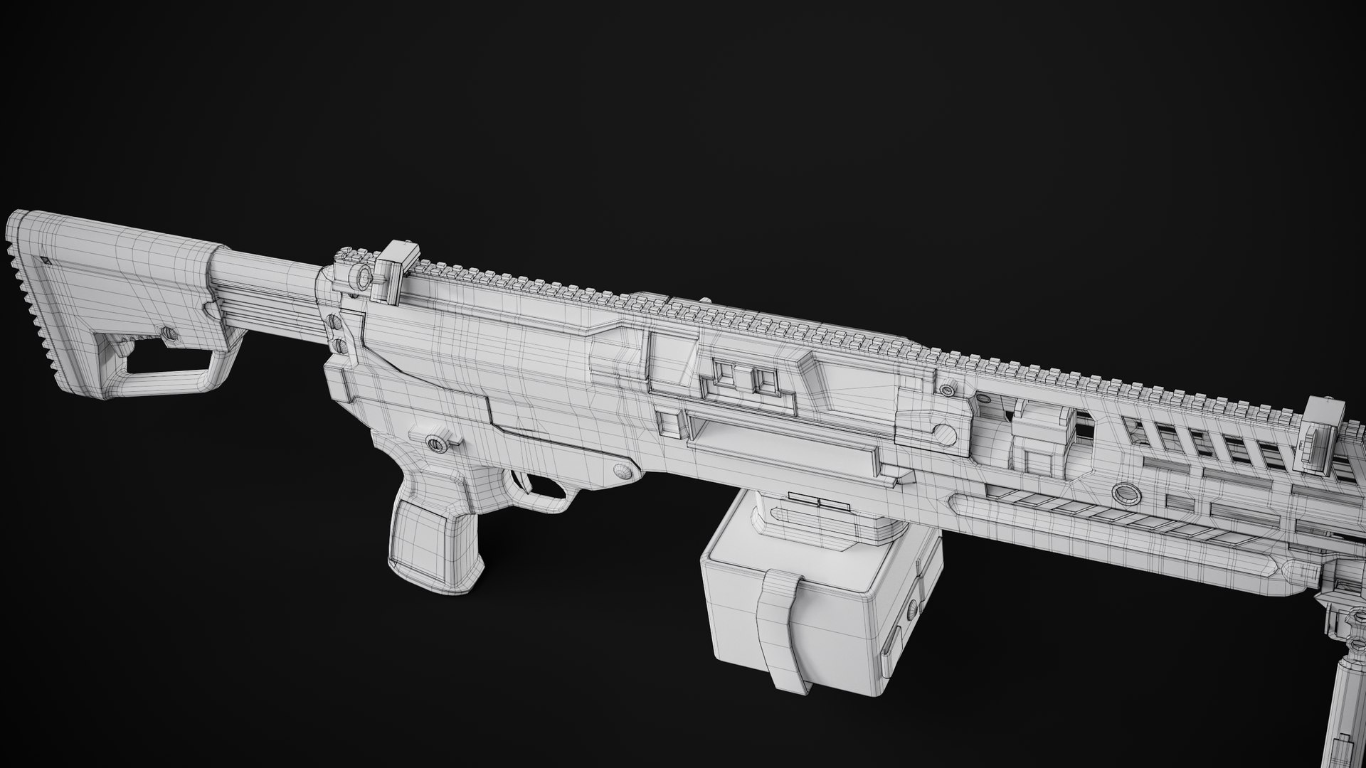 3D SIG Sauer XM250 Machine Gun 2022 model - TurboSquid 1973067