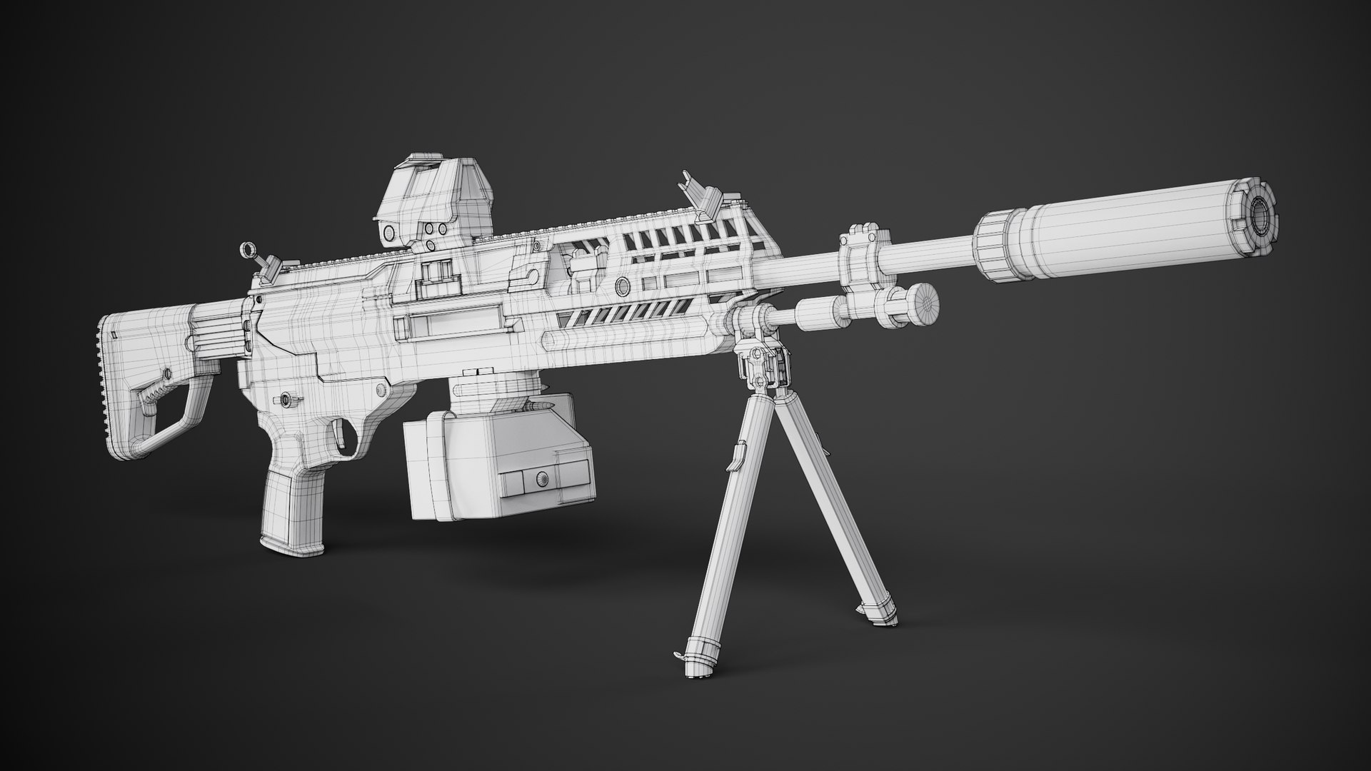 3D SIG Sauer XM250 Machine Gun 2022 model - TurboSquid 1973067