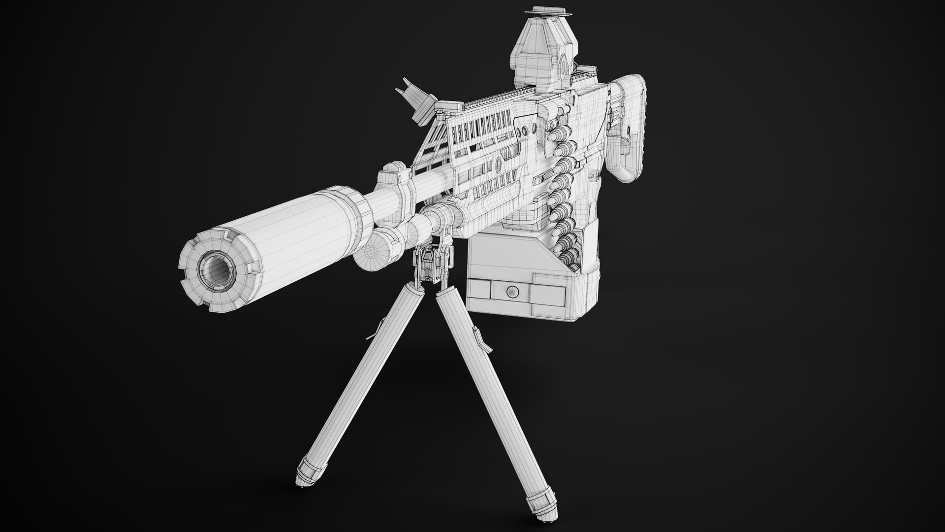 3D SIG Sauer XM250 Machine Gun 2022 model - TurboSquid 1973067