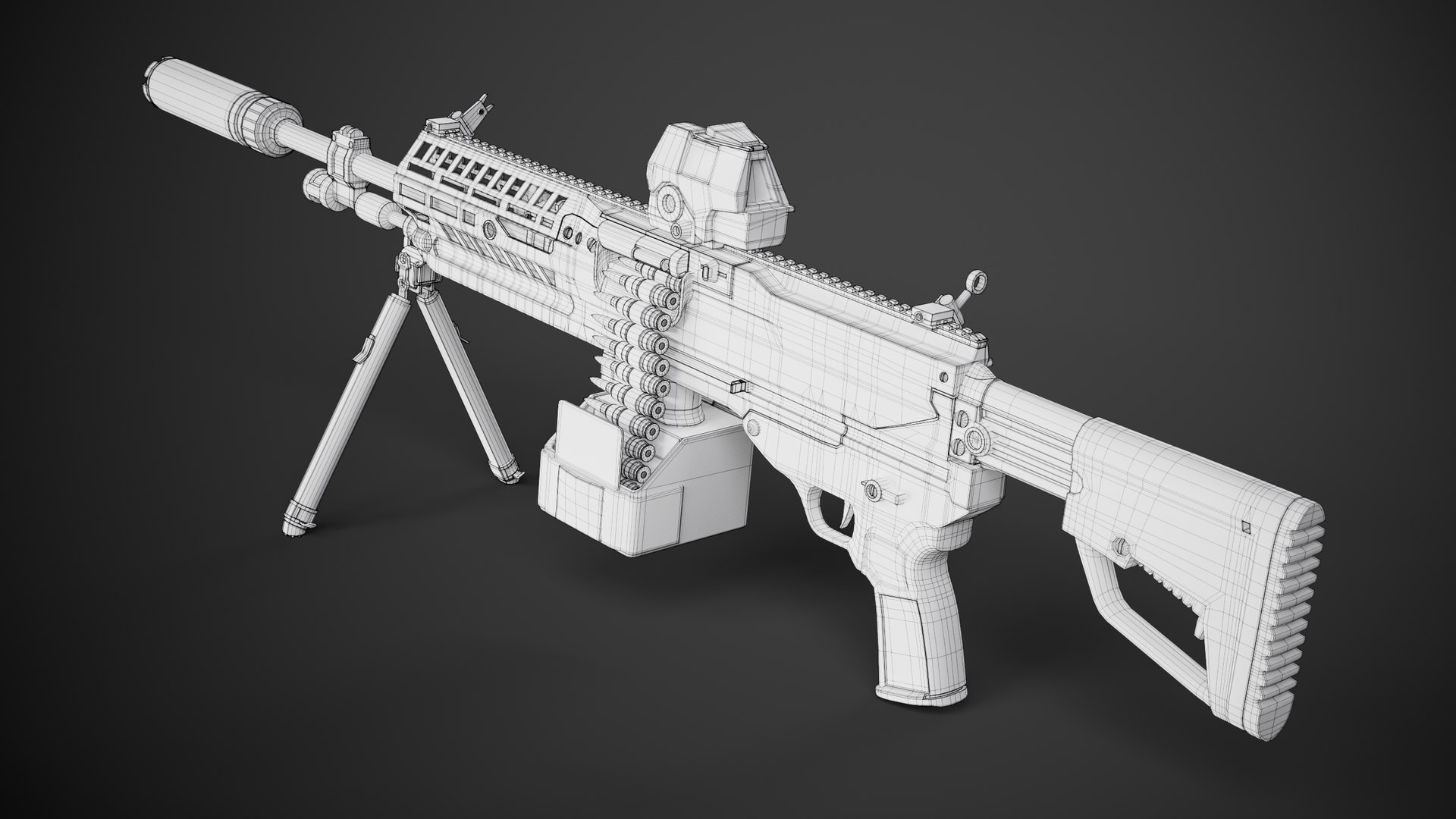 3D SIG Sauer XM250 Machine Gun 2022 Model - TurboSquid 1973067