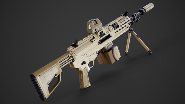 modelo 3d Ametralladora SIG Sauer XM250 2022 - TurboSquid 1973067