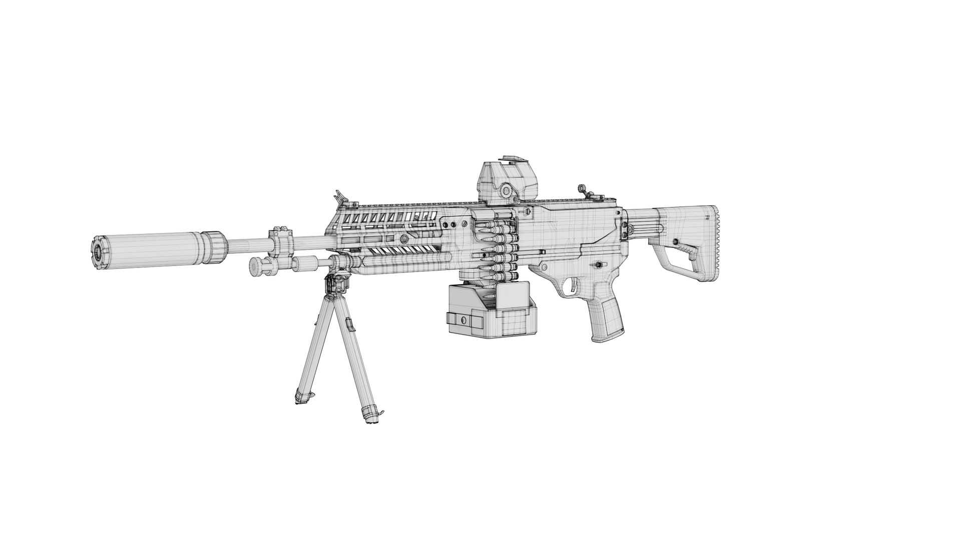 SIG Sauer XM250 기관총 2022 3D 모델 - TurboSquid 1973067