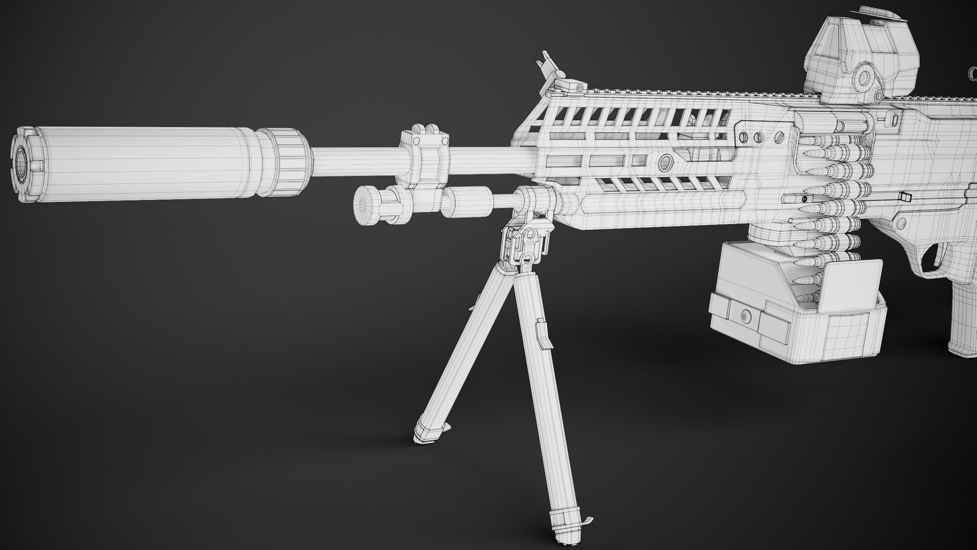 3D SIG Sauer XM250 Machine Gun 2022 model - TurboSquid 1973067