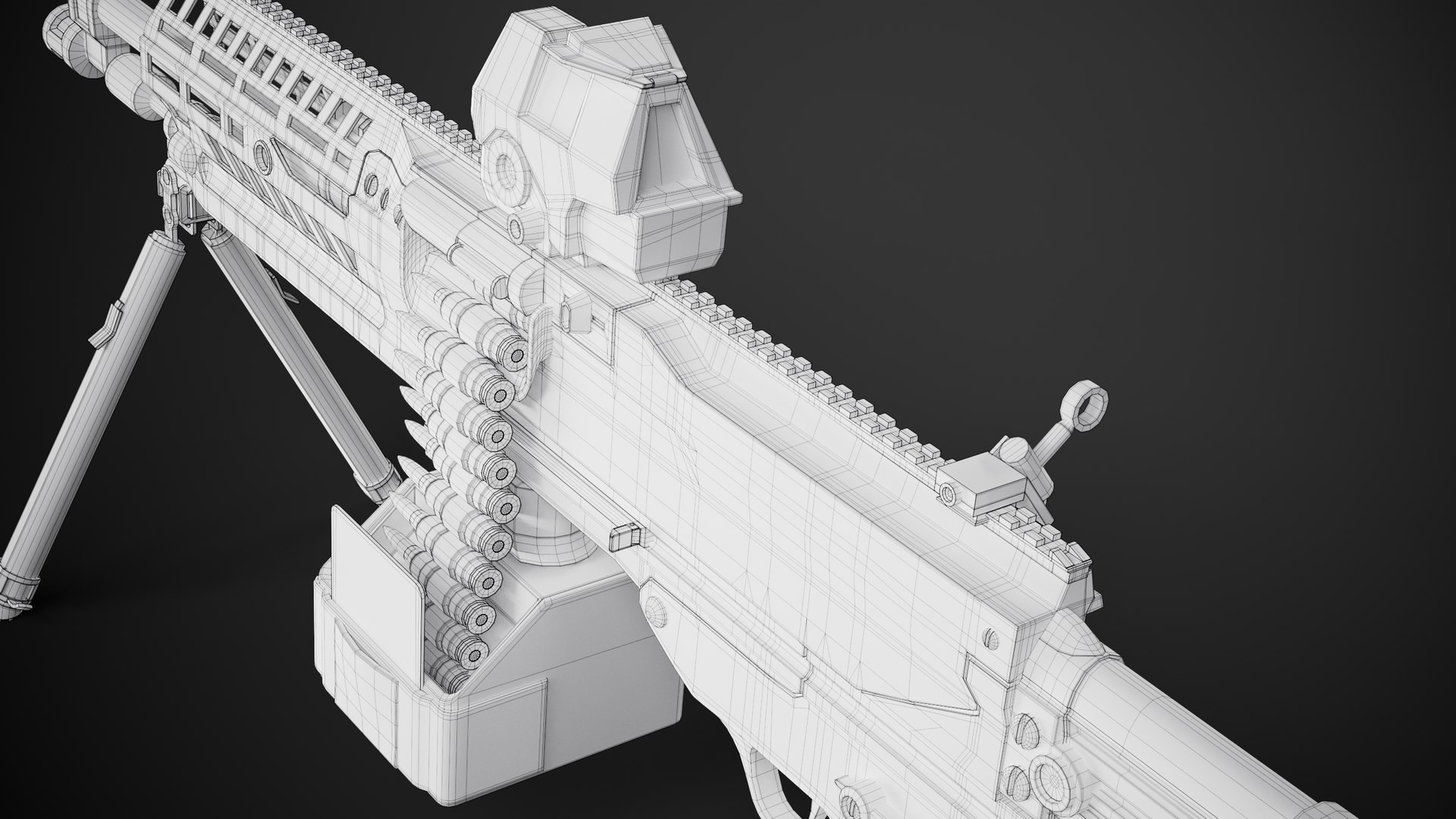 3D SIG Sauer XM250 Machine Gun 2022 model - TurboSquid 1973067