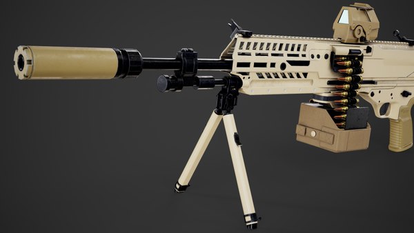 modelo 3d Ametralladora SIG Sauer XM250 2022 - TurboSquid 1973067