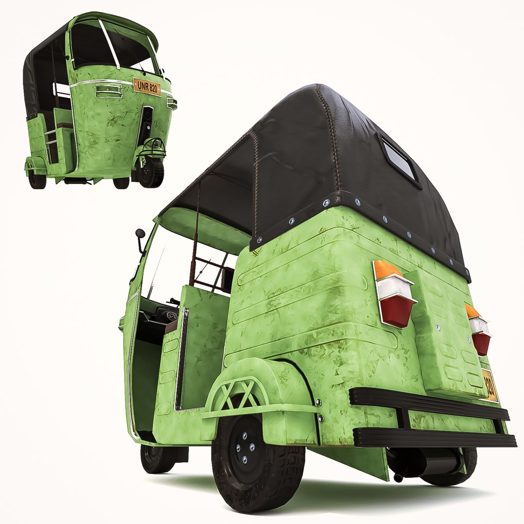 3D Rickshaw Substance Model - TurboSquid 1586317