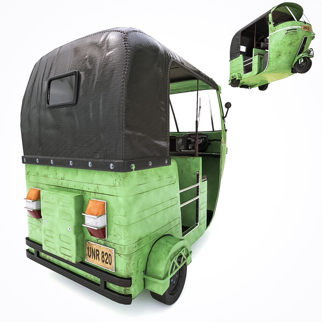 3D Rickshaw Substance Model - TurboSquid 1586317