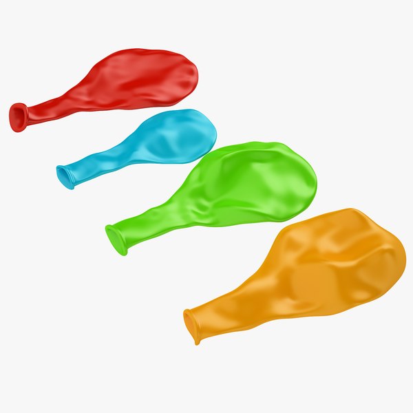Flat balloon ball model - TurboSquid 1474225