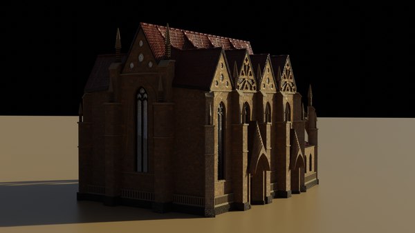 3D gothic church model - TurboSquid 1687813