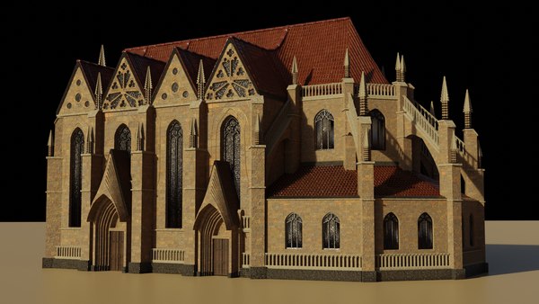 3D gothic church model - TurboSquid 1687813