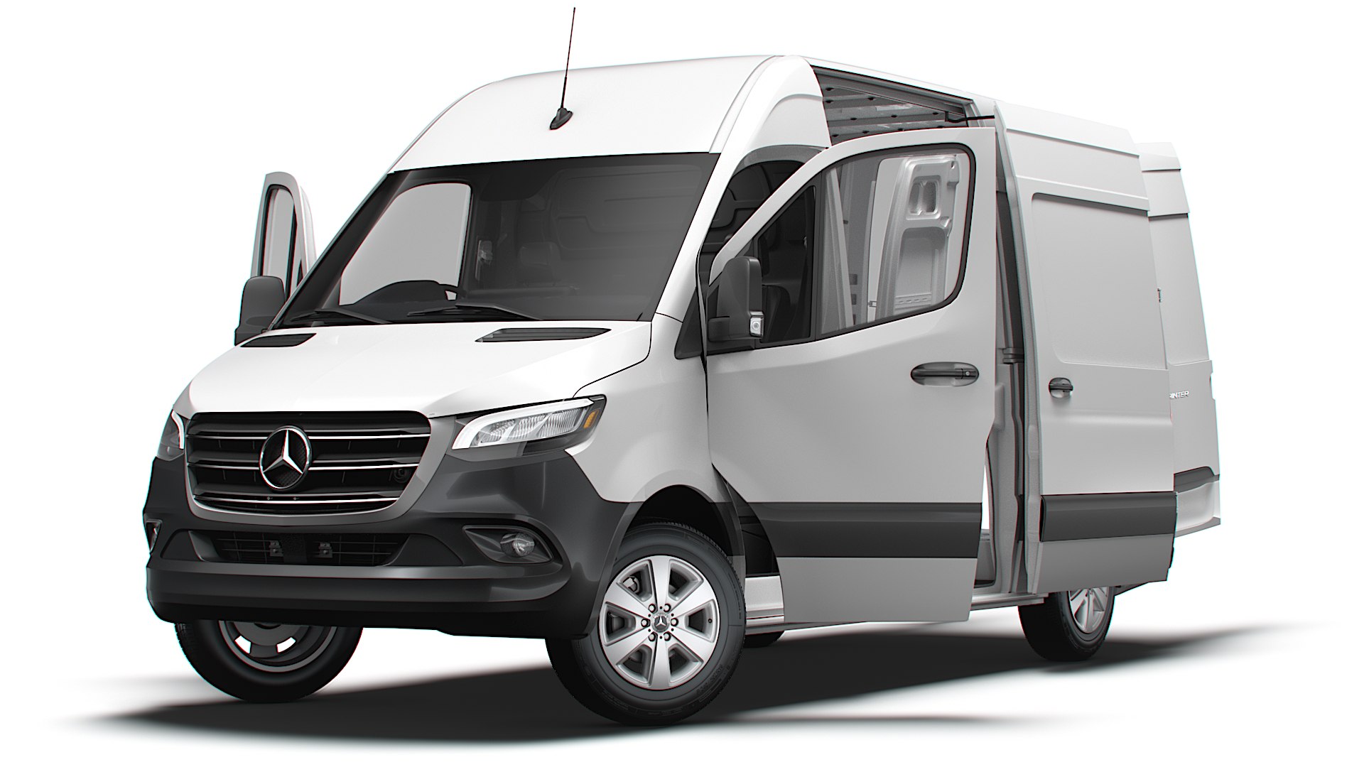 Mercedes Benz Sprinter L2H2 RWD HQ Interior 2025 UKspec 3D Model ...
