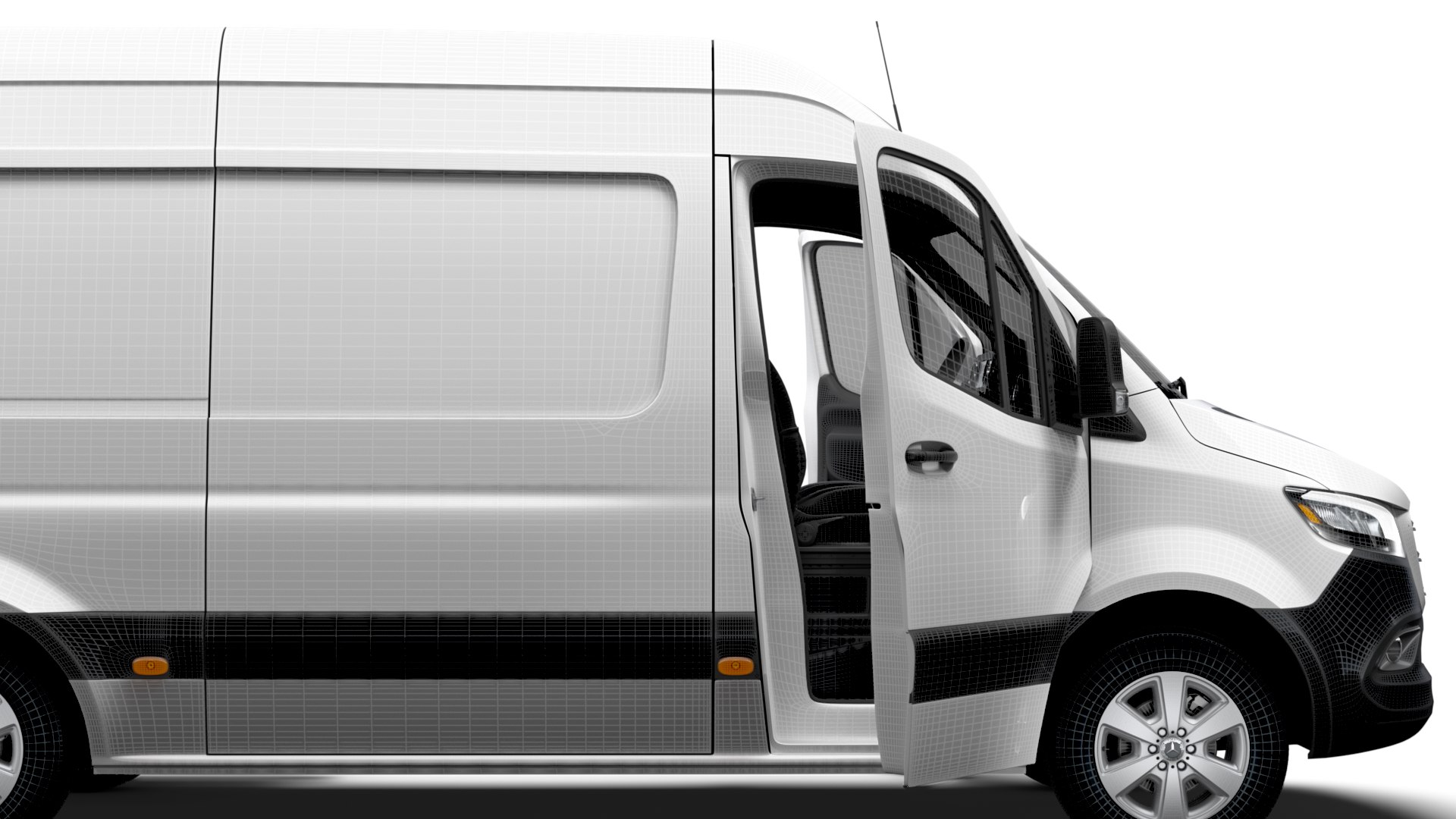 Mercedes Benz Sprinter L2H2 RWD HQ Interior 2025 UKspec 3D Model ...