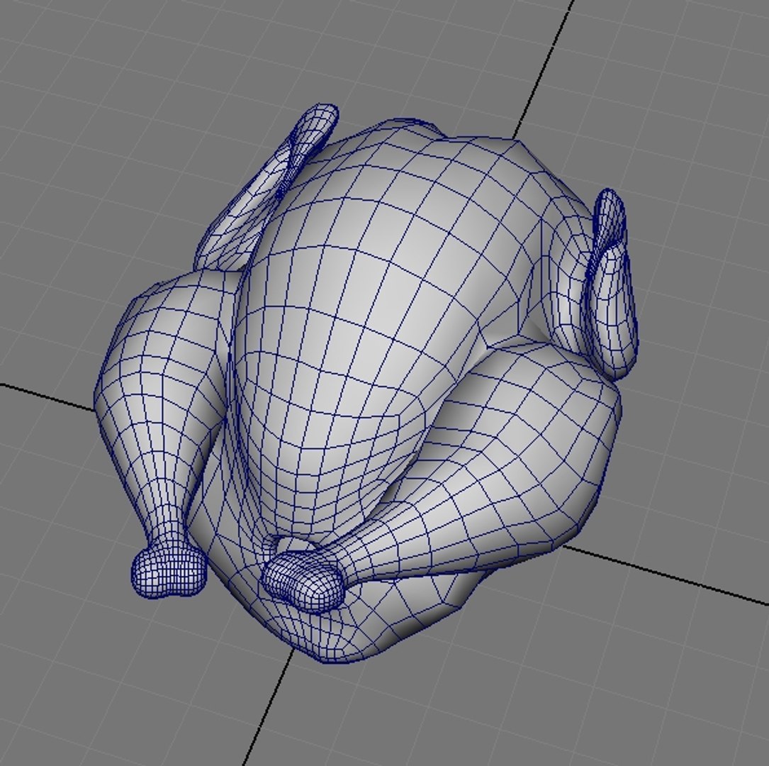 Roast Chicken 3d Fbx